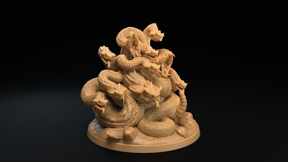 D&D Snake Swarm / Hydra RPG Model Rattlesnake by Dragon - Etsy Australia