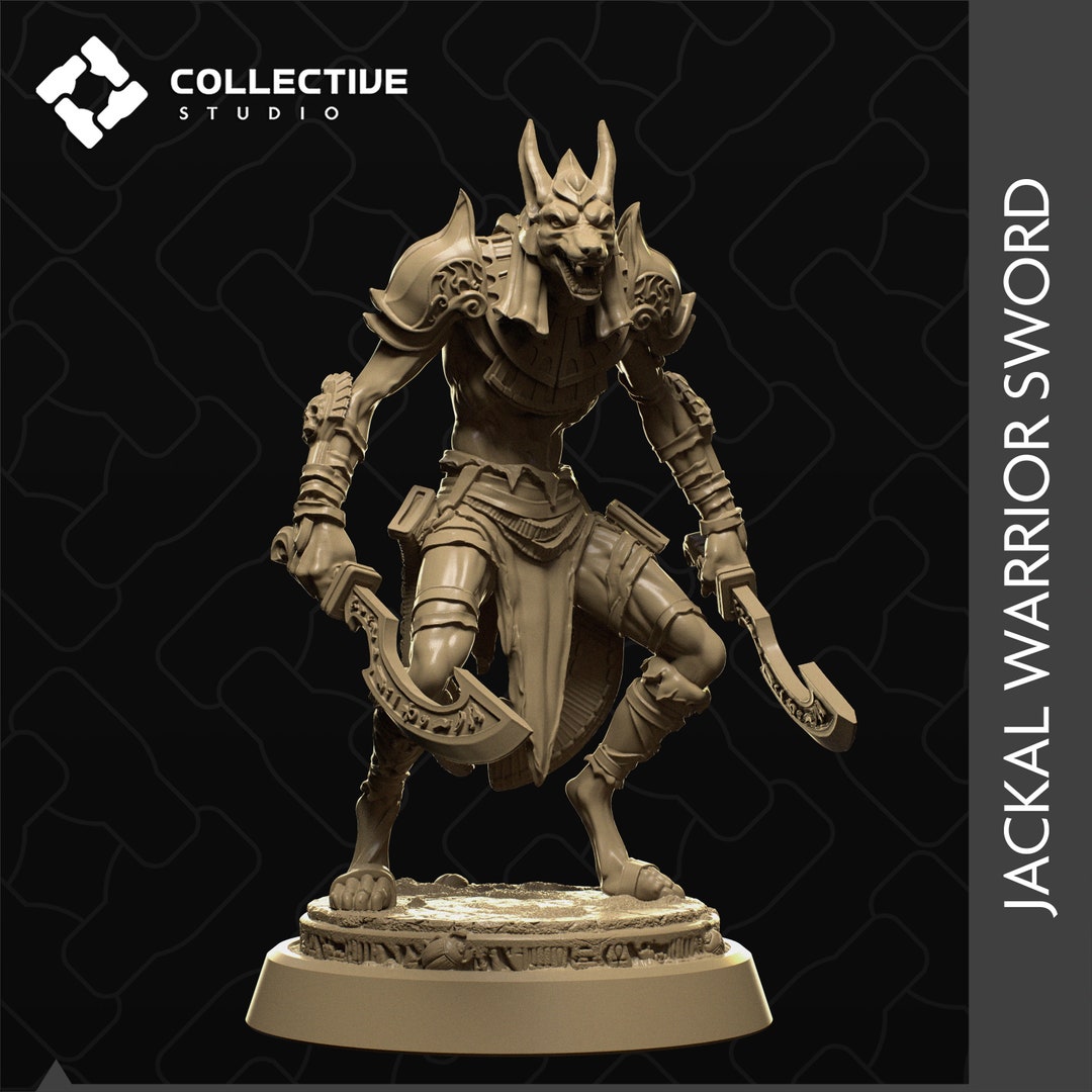 D&D Follower of Anubis RPG Model Jackal Warrior Sword by Collective ...