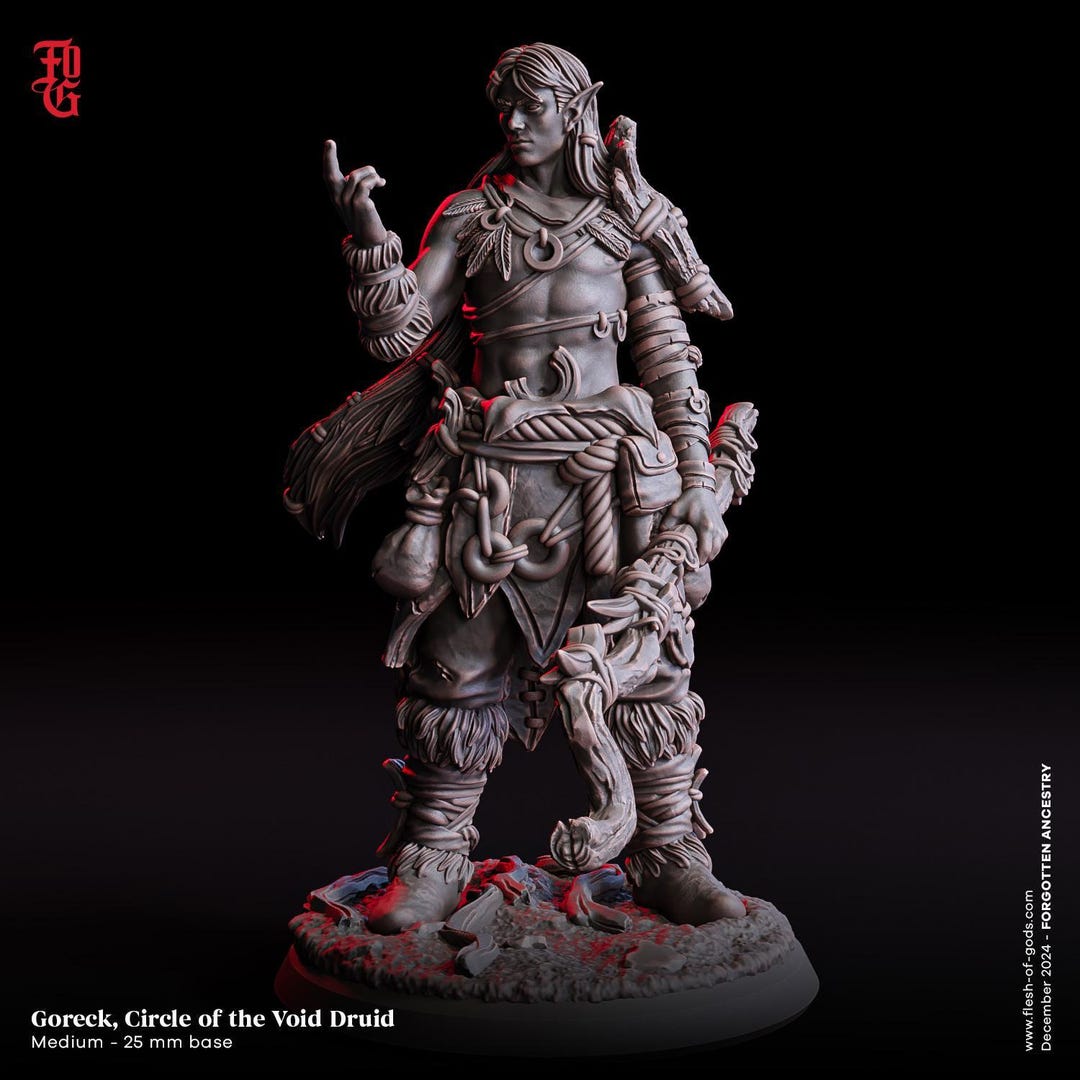 D&D Elf Druid / Circle of the Void | RPG Model | Goreck, Circle of the ...