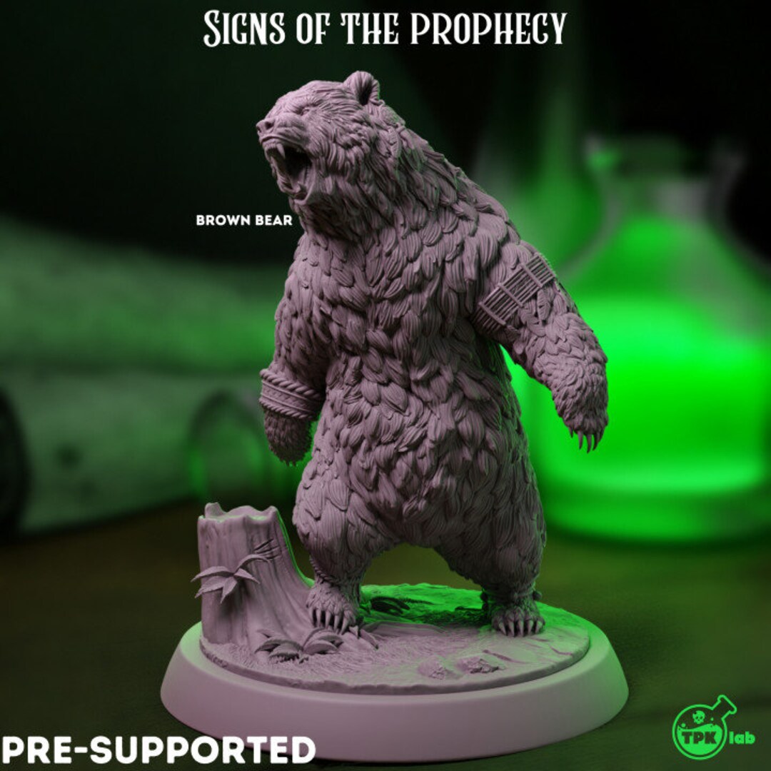 D&D Brown Bear RPG Model by TPK LAB - Etsy