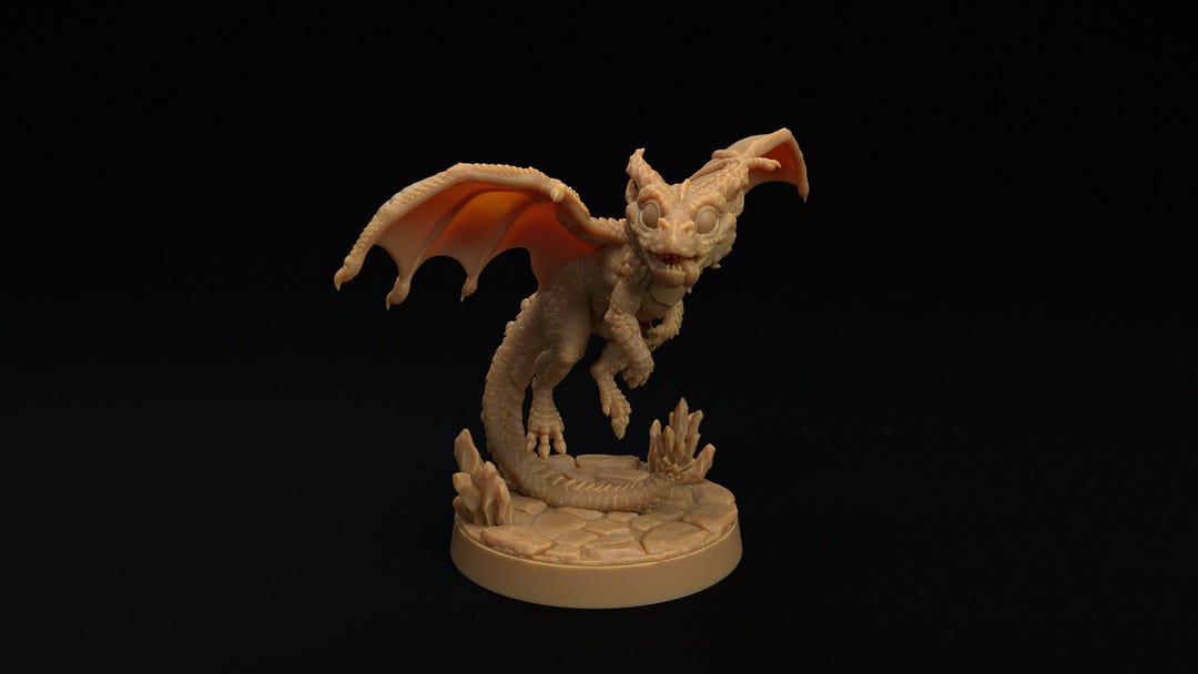 D&D Cute Ice Pseudodragon | RPG Model | Frostkite Wyrmling | by Dragon ...