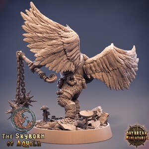 D&D Aarakocra Fighter / Barbarian / Cleric / Paladin Bird Miniature RPG ...