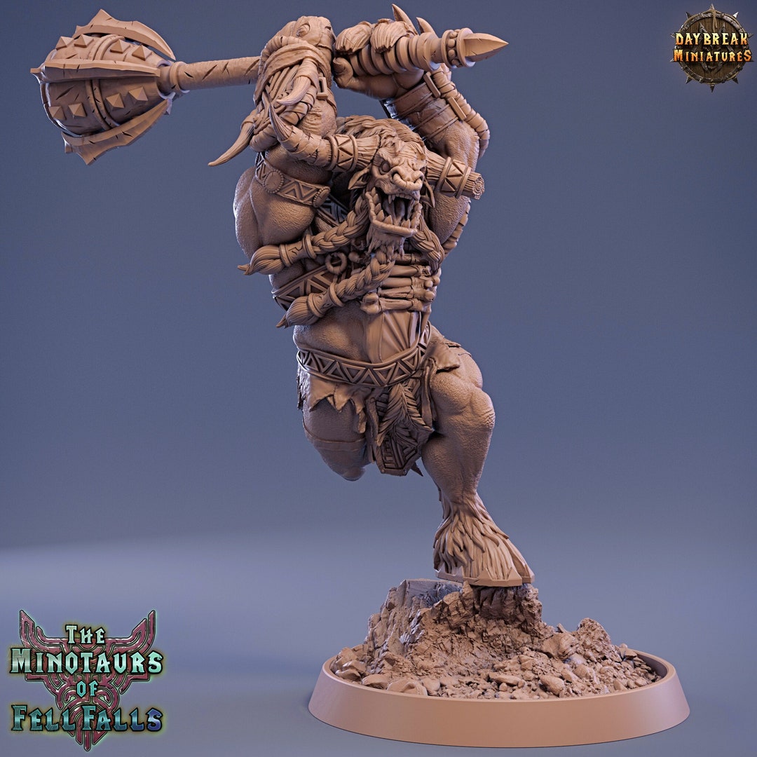 D&D Minotaur Barbarian Berserker RPG Model Marius Wrathbone by Daybreak ...