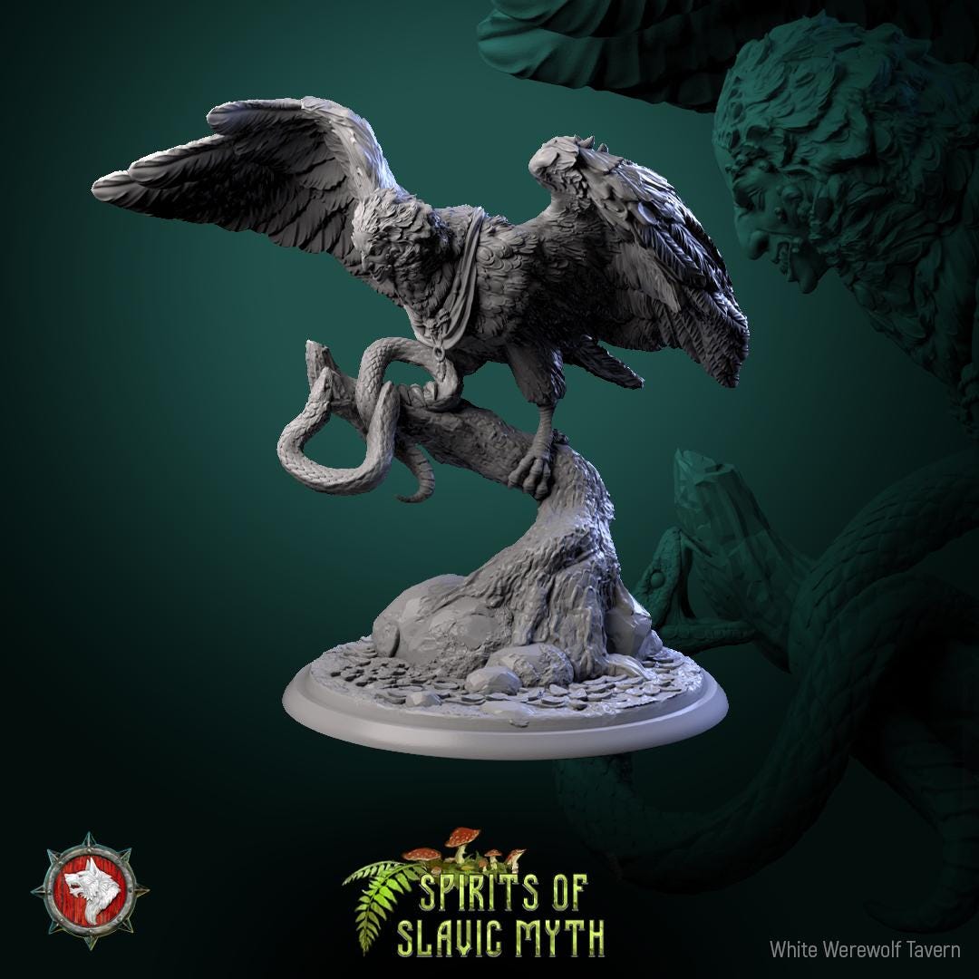 D&D Siren Hunting Snake | RPG Model | Sirin V4 by White Werewolf Tavern ...