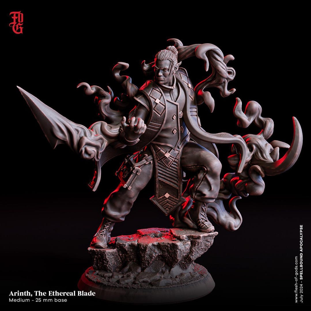 D&D Elf Soulknife Rogue | RPG Model | Arinth, the Ethereal Blade by ...