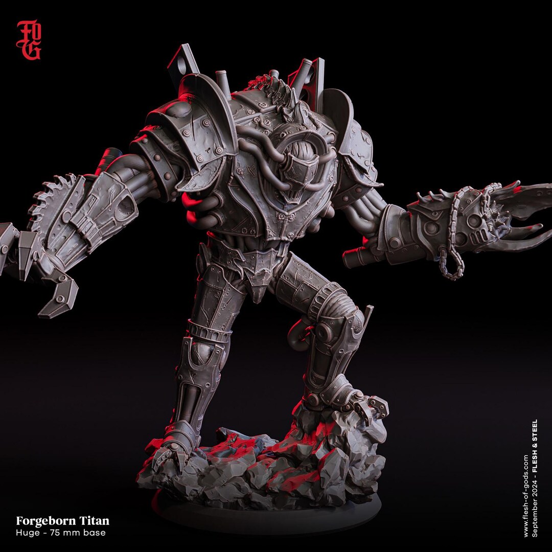 D&D Warforged Titan RPG Model Forgeborn Titan by Flesh of Gods - Etsy ...