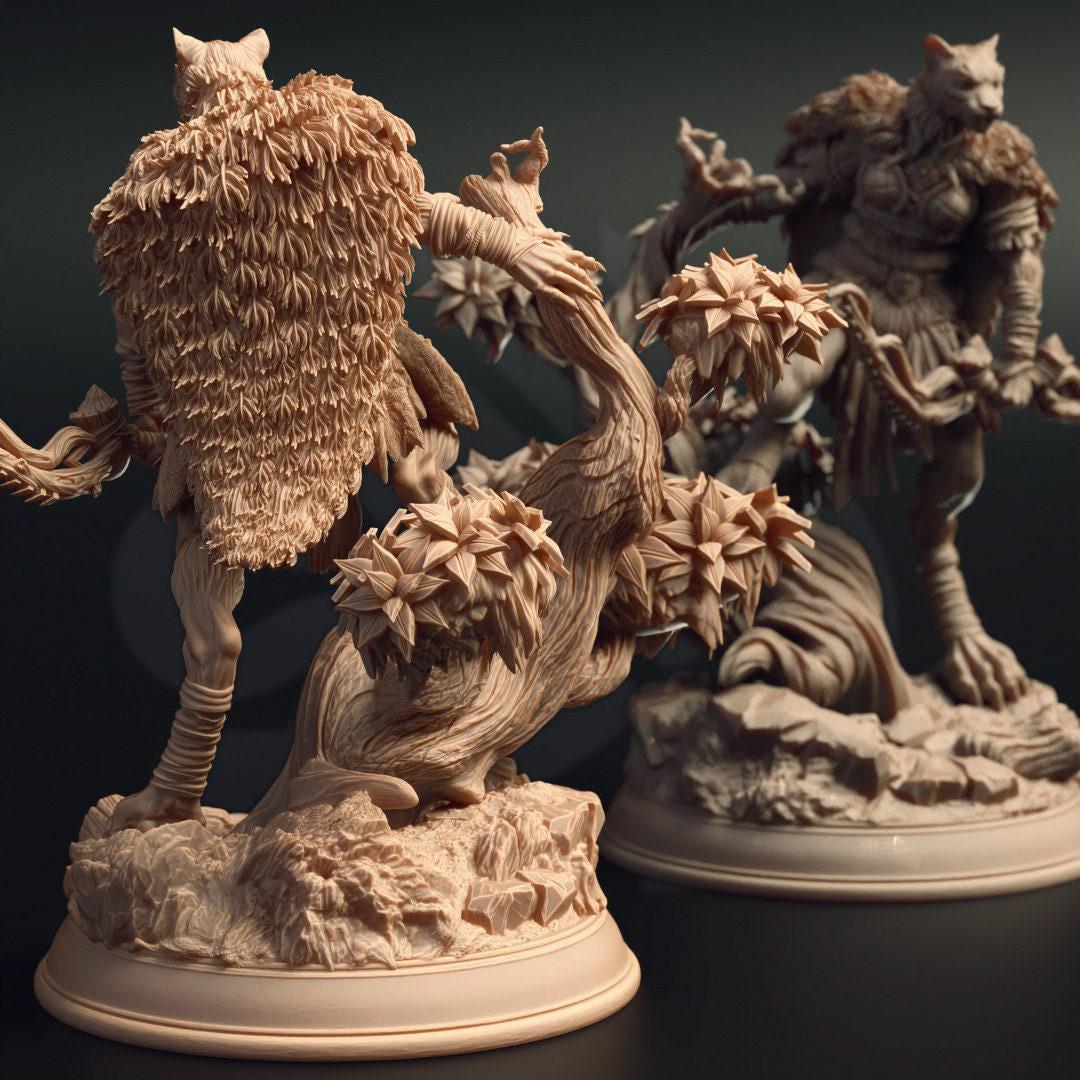 D&D Catfolk Ranger | RPG Model | Jeji the Freeborn - Catfolk Ranger ...