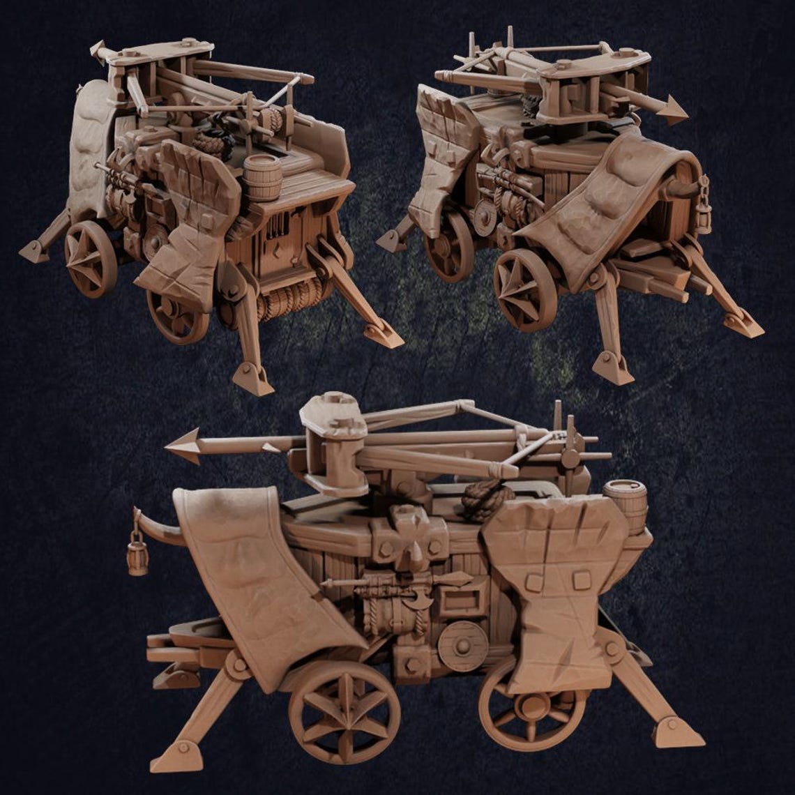 D&D Large Ballista Wagon | RPG Model | by Dragon Trappers Lodge - Etsy