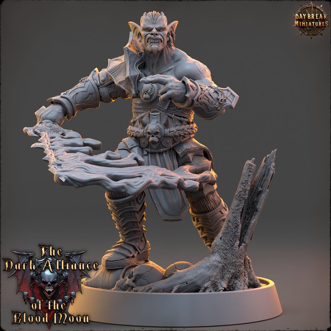 D&D Vampire Leader With Flame Sword | RPG Model | Drusco Bloodthorne ...