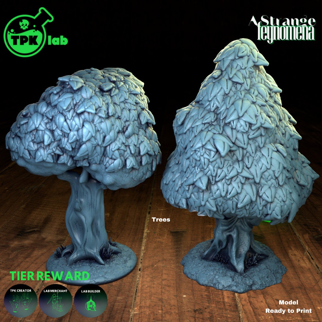 D&D Fey Trees Pack Scenery RPG Model TPK - Etsy