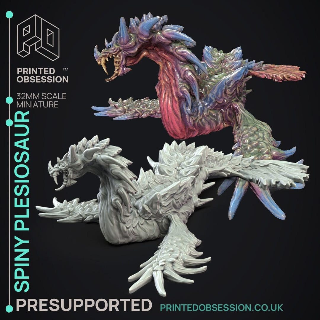 D&D Spiny Plesiosaur Dinosaur | RPG Model | Spiny Plesiosaur | by ...
