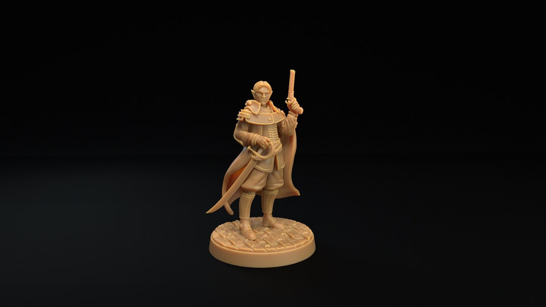 D&D Elf Gunslinger / Rogue RPG Model Astral Elf Gunslinger by Dragon ...