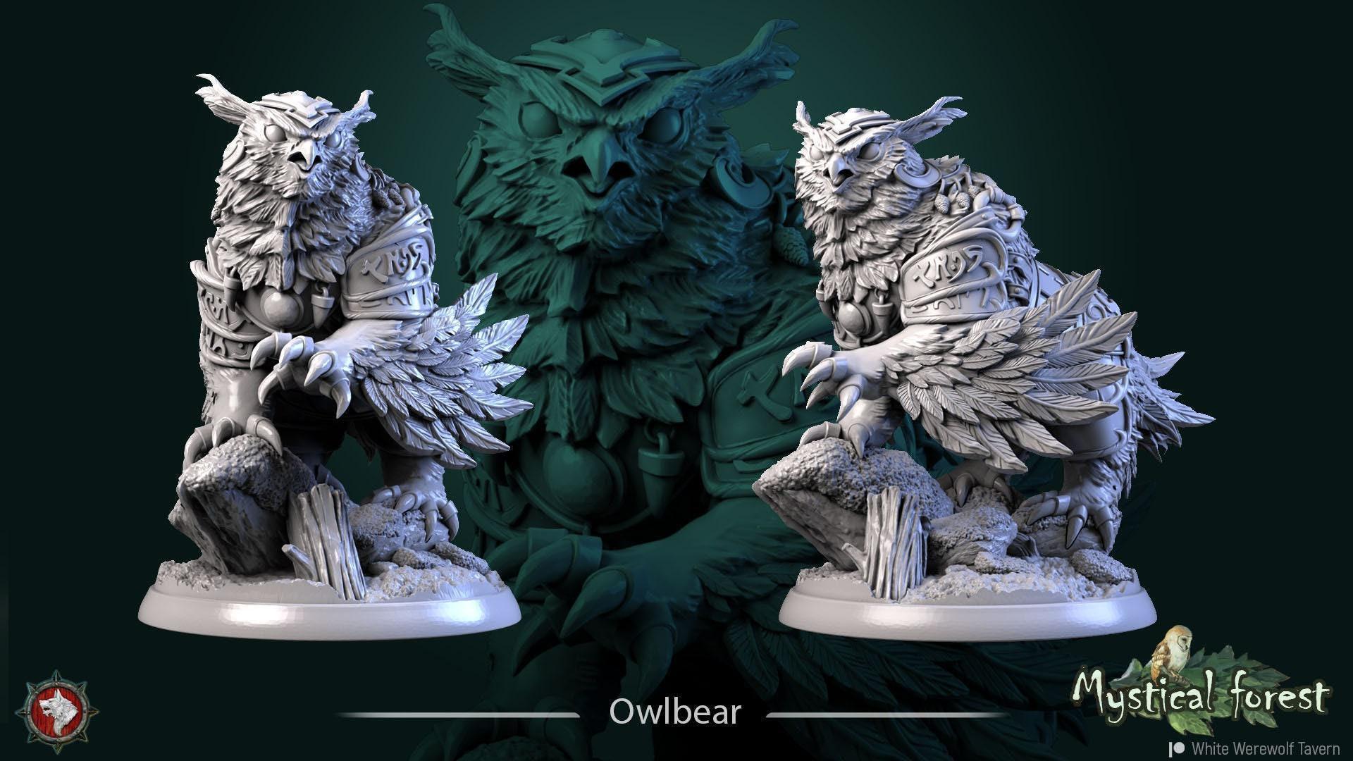 D&D Owlbear Fey Beast | RPG Model | Owlbear | by White Werewolf Tavern ...