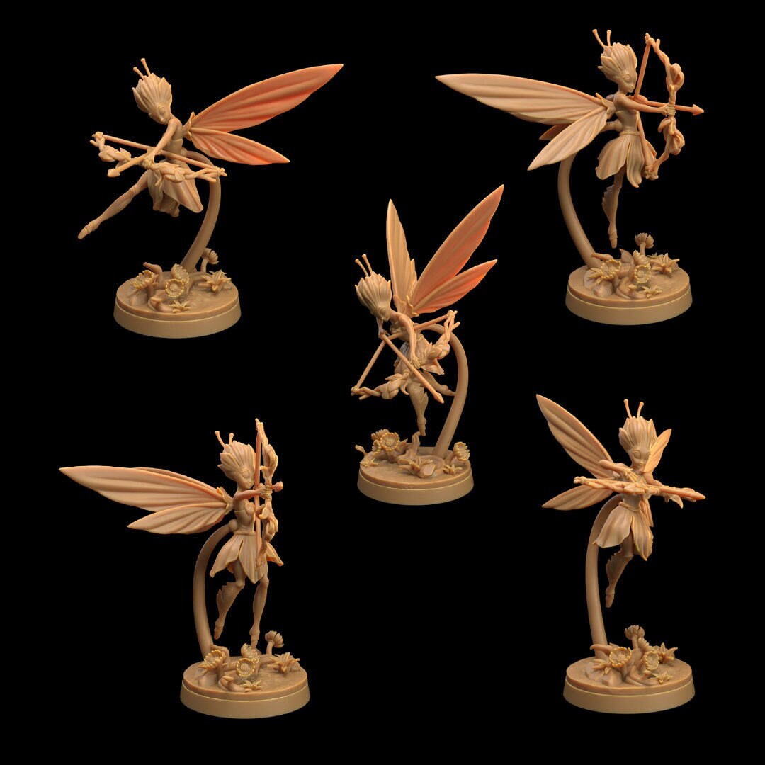 D&D Fey Fairy Rangers RPG Model Seelie Archers by Dragon Trappers Lodge ...