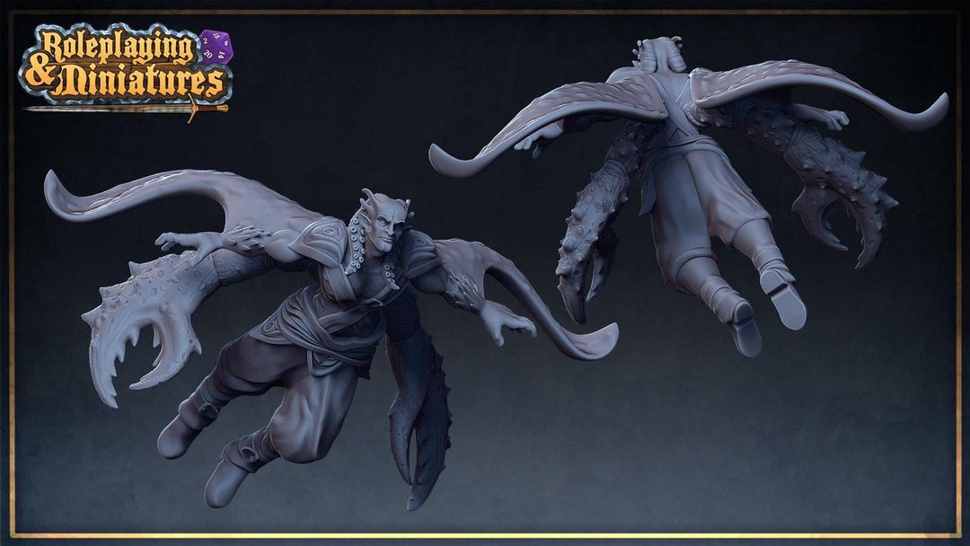 D&D Eldritch Sea Elf | RPG Model | Male Simic Hybrid | by Roleplaying ...