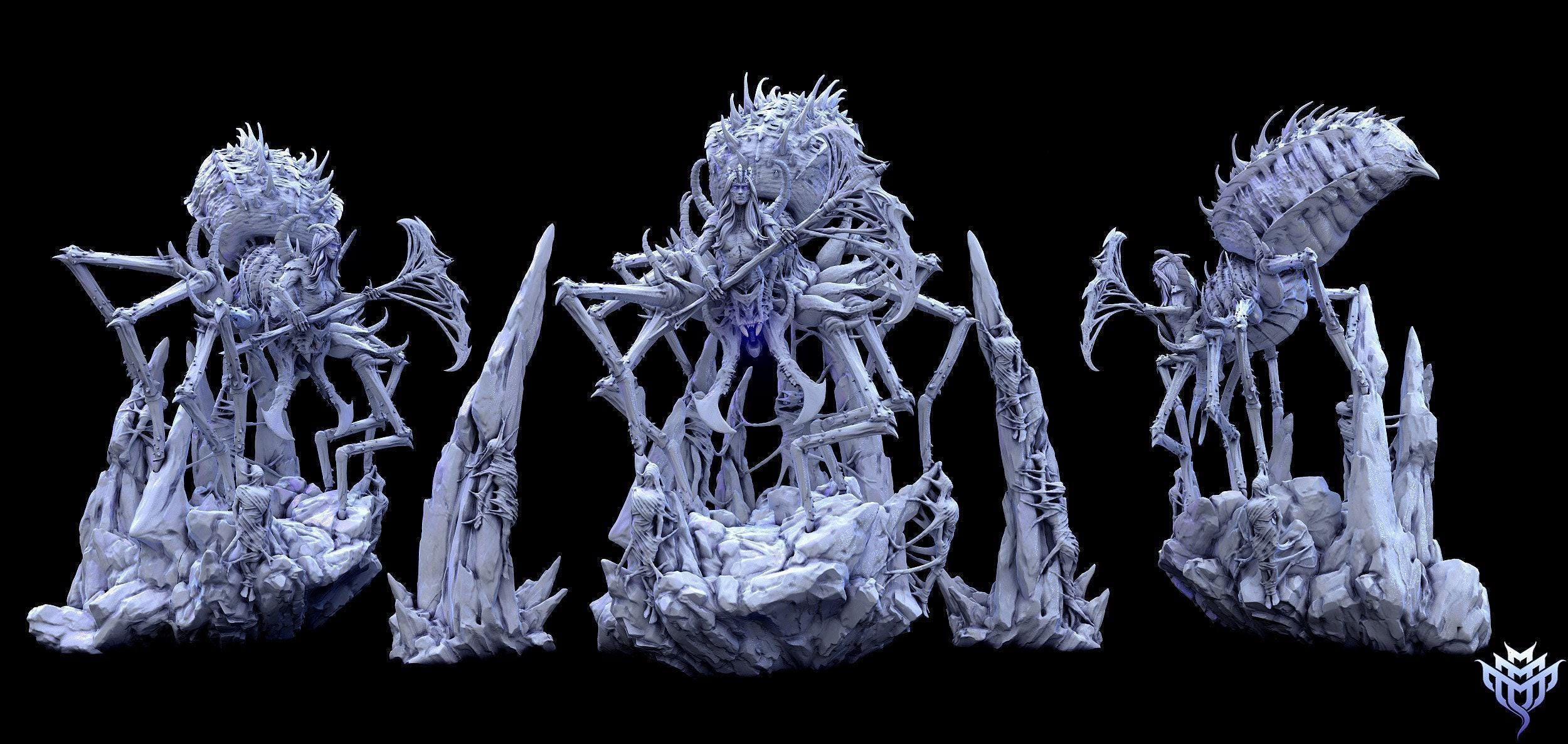 D&D Female Half Spider Drider | RPG Model | Mistress of the Deep by ...