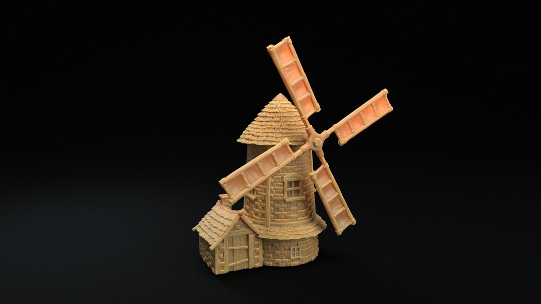 D&D Windmill Scenery RPG Model Windmill by Dragon Trappers Lodge - Etsy
