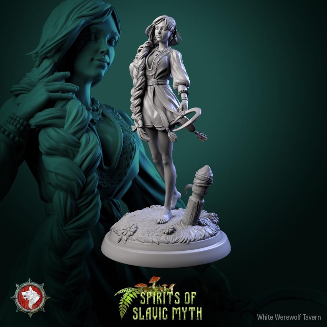 D&D Early Female Adventurer With Sickle | RPG Model | Zarya Poleva V5 ...