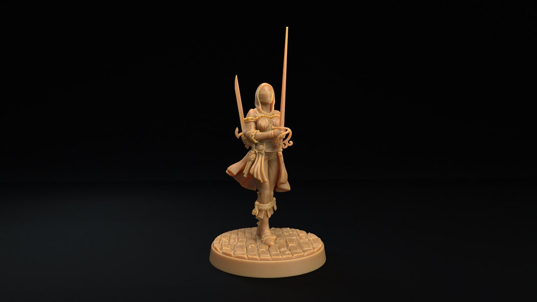 D&D Masked Female Elf Fighter / Rogue RPG Model Astral Elf Duellist by ...