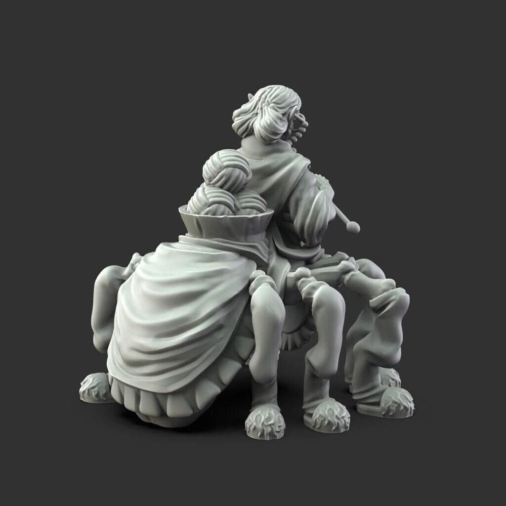 D&D Old Grandma Drider | RPG Model | Nana Drider | by Printed Obsession ...