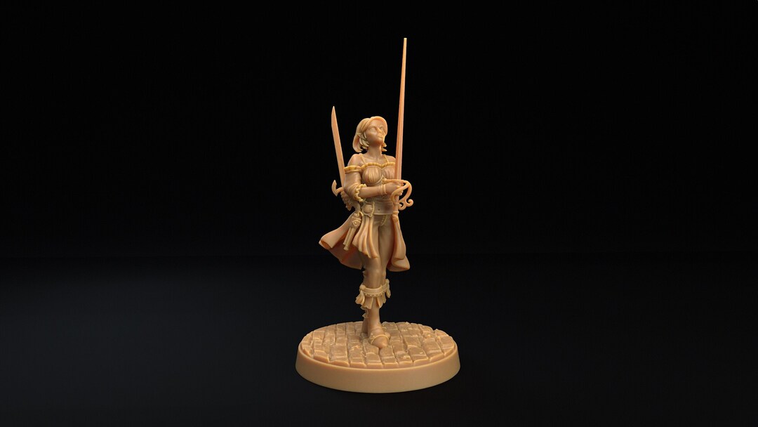 D&D Female Elf Fighter / Rogue RPG Model Astral Elf Duellist by Dragon ...