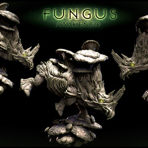 D&D Fungal Rhino RPG Model Spore Charger by Mini Monster Mayhem - Etsy