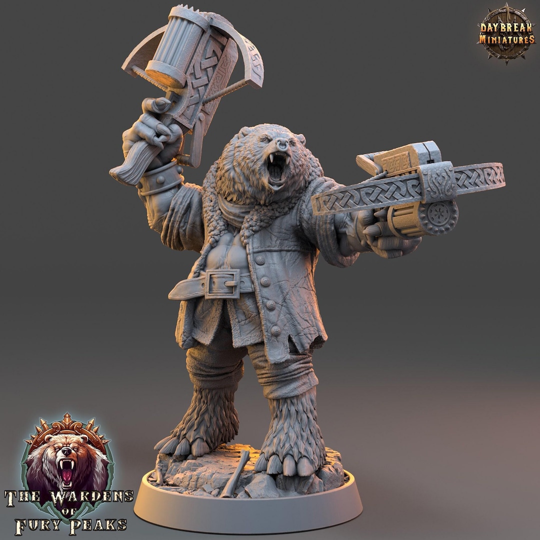 D&D Bearfolk Rogue With Crossbows | RPG Model | Zinter Doubleshot | by ...