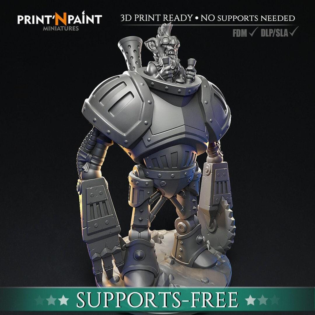 D&D Mecha Goblin Artificer | RPG Model | Mecha Goblin Buzzcrank | by ...