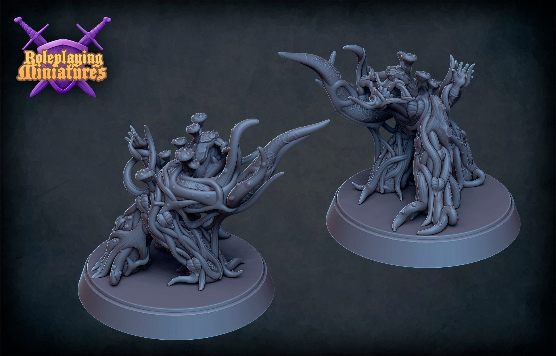 D&D Awakened Tree Monster RPG Model Shambling Mound Roleplaying ...