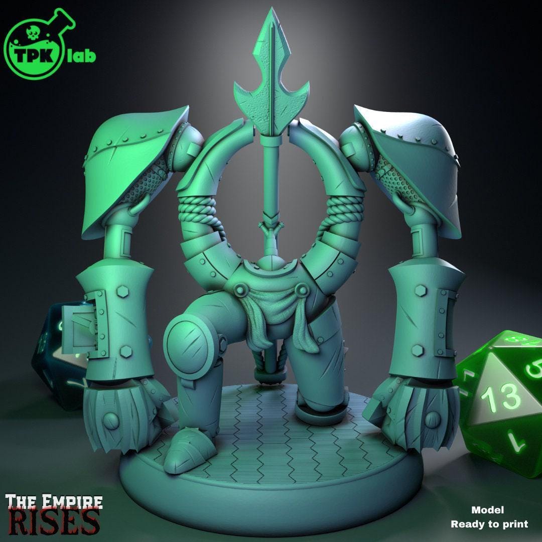 D&D Warforged Besieger | RPG Model | Ballista Construct by TPK LAB - Etsy