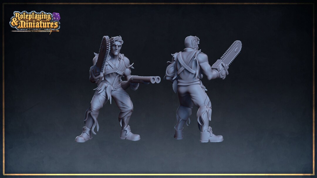 Cyberpunk/shadowrun Nomad With Ripper Chainsaw RPG Model - Etsy Australia