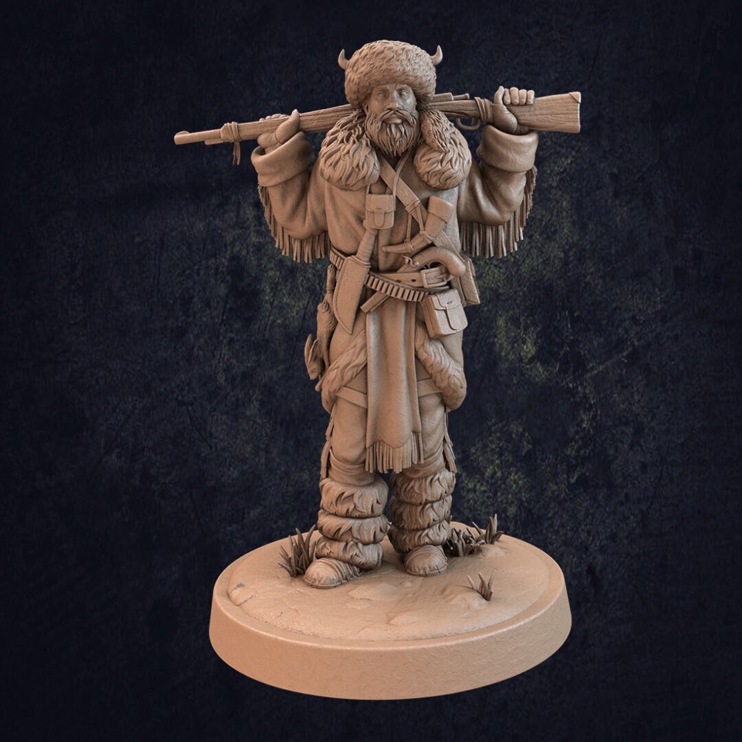 D&D Hunter / Trapper RPG Model Mountain Man by Dragon Trappers Lodge - Etsy
