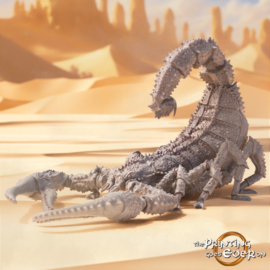 D&D Desert Scorpion RPG Model Giant Scorpion by the Printing Goes Ever ...