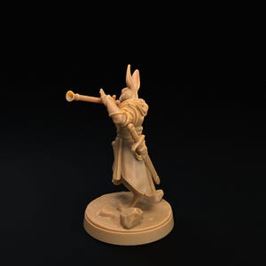 D&D Fey Rabbit Bard Soldier RPG Model Harengon Musician by Dragon ...