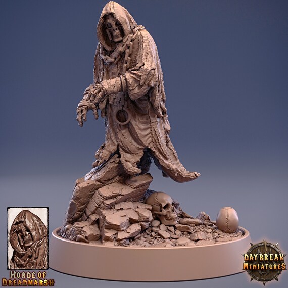 D&D Undead Monk / Skeleton Sage RPG Model the Dust Monk by | Etsy