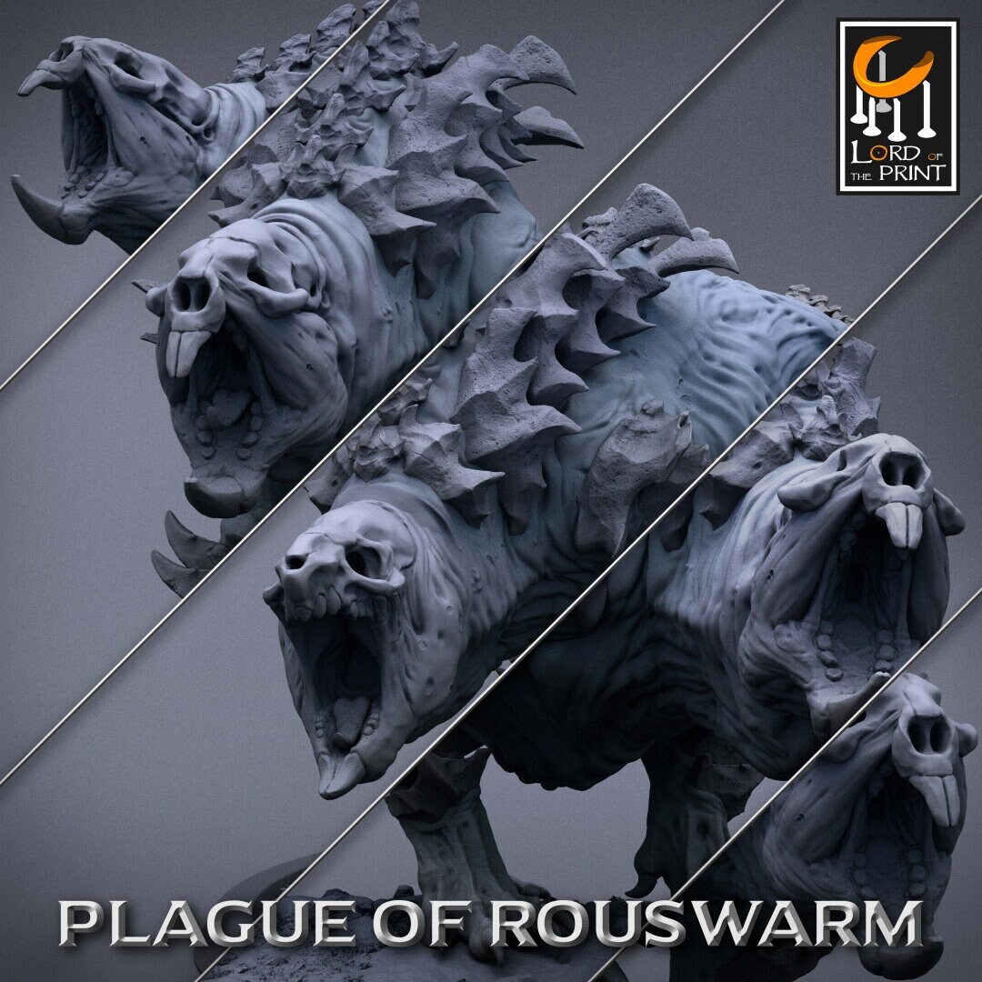 D&D Corrupted Rat Monsters RPG Model Rouswarm Ratfolk Rat Riders by ...