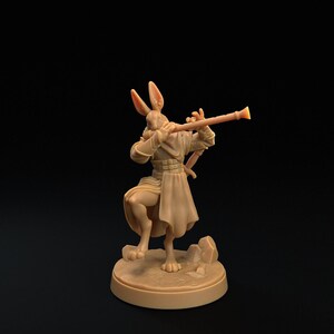 D&D Fey Rabbit Bard Soldier RPG Model Harengon Musician by Dragon ...