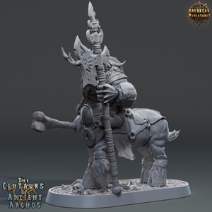 D&D Orc Centaur War Leader RPG Model General Steelbone by Daybreak ...