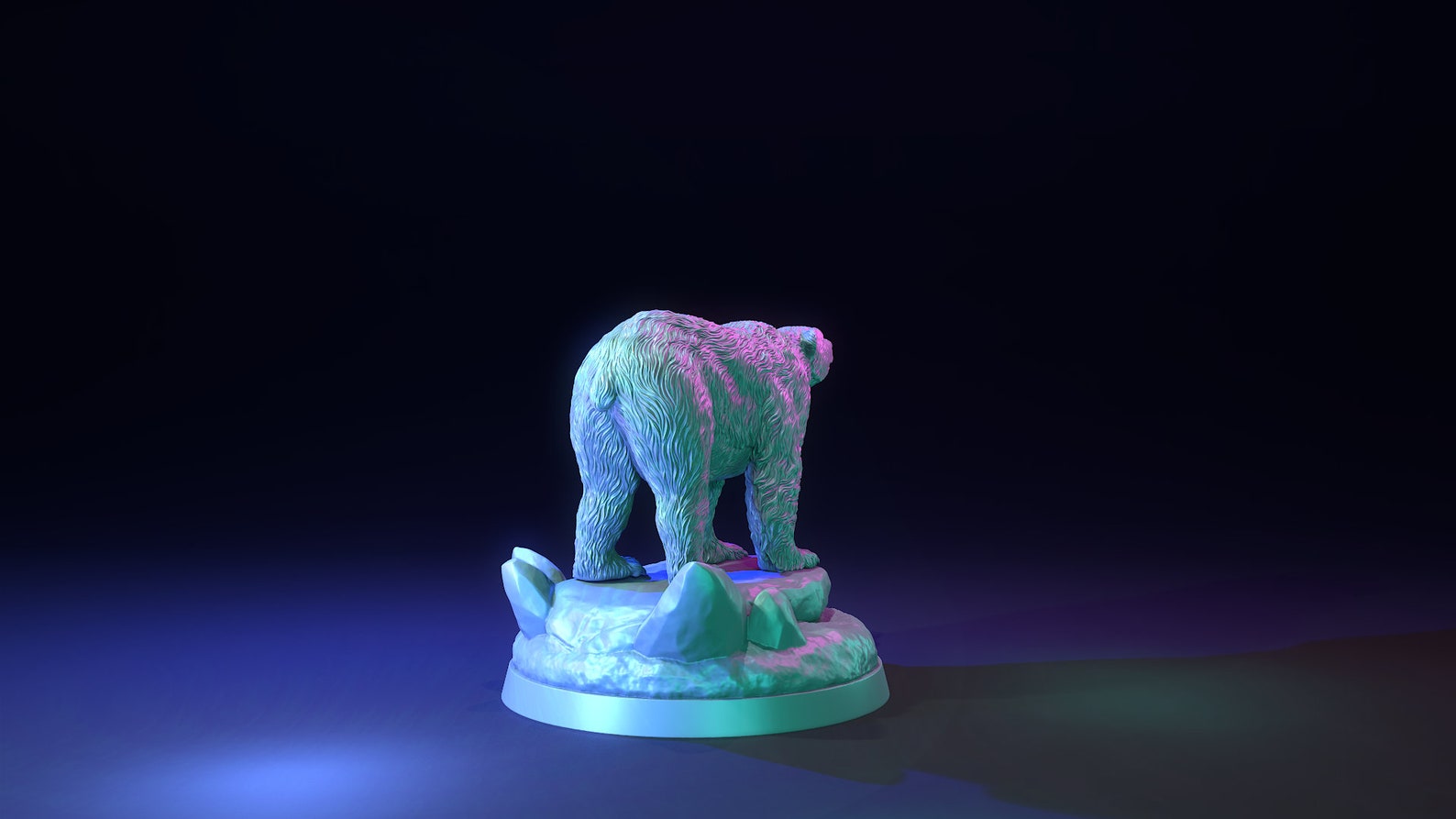D&D Polar Bear With Female Druid RPG Model Girl and Polar | Etsy