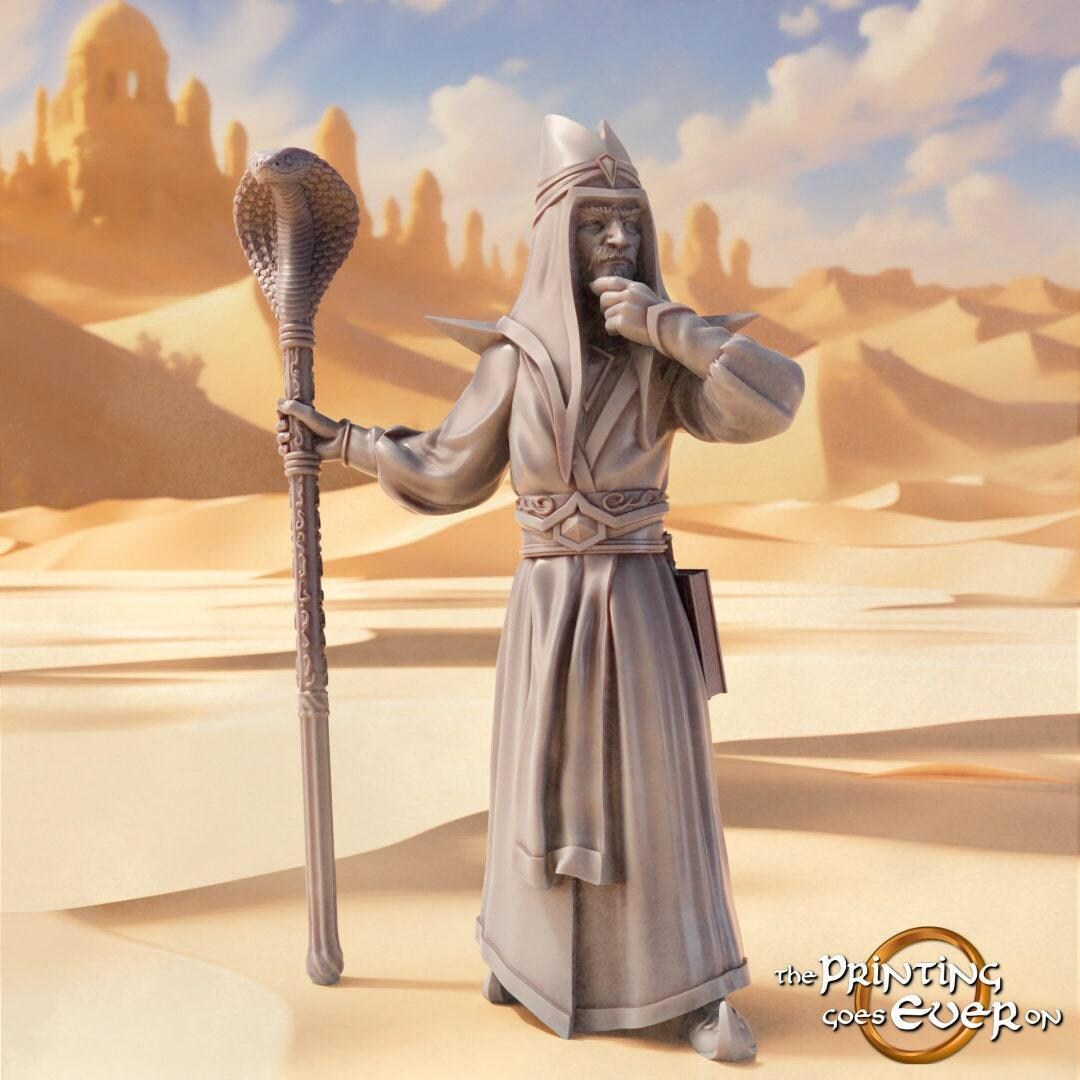 D&D Eastern Wizard Scribe | RPG Model | Grand Visier | by the Printing ...