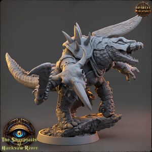 D&D Tribal Lizardfolk Barbarian RPG Model Bloody Gundar by Daybreak ...