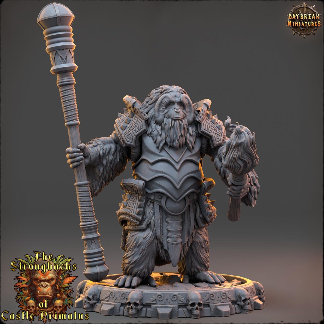 D&D Peaceful Monkey Paladin | RPG Model | Hral Fyrnax | by Daybreak ...
