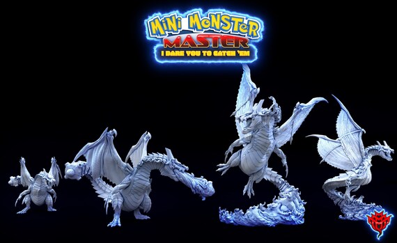 D&D Colossal Fire Drake RPG Model by Mini Monster Mayhem | Etsy