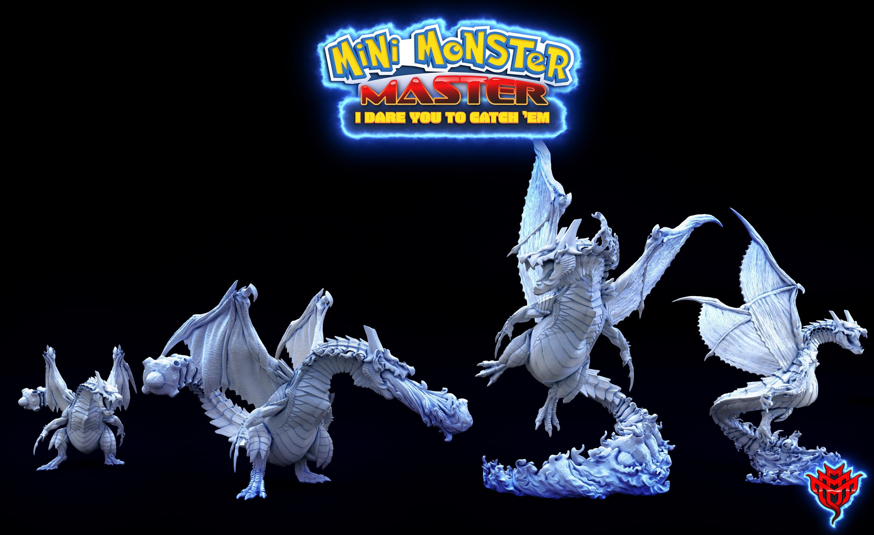 D&D Colossal Fire Drake RPG Model by Mini Monster Mayhem | Etsy Canada