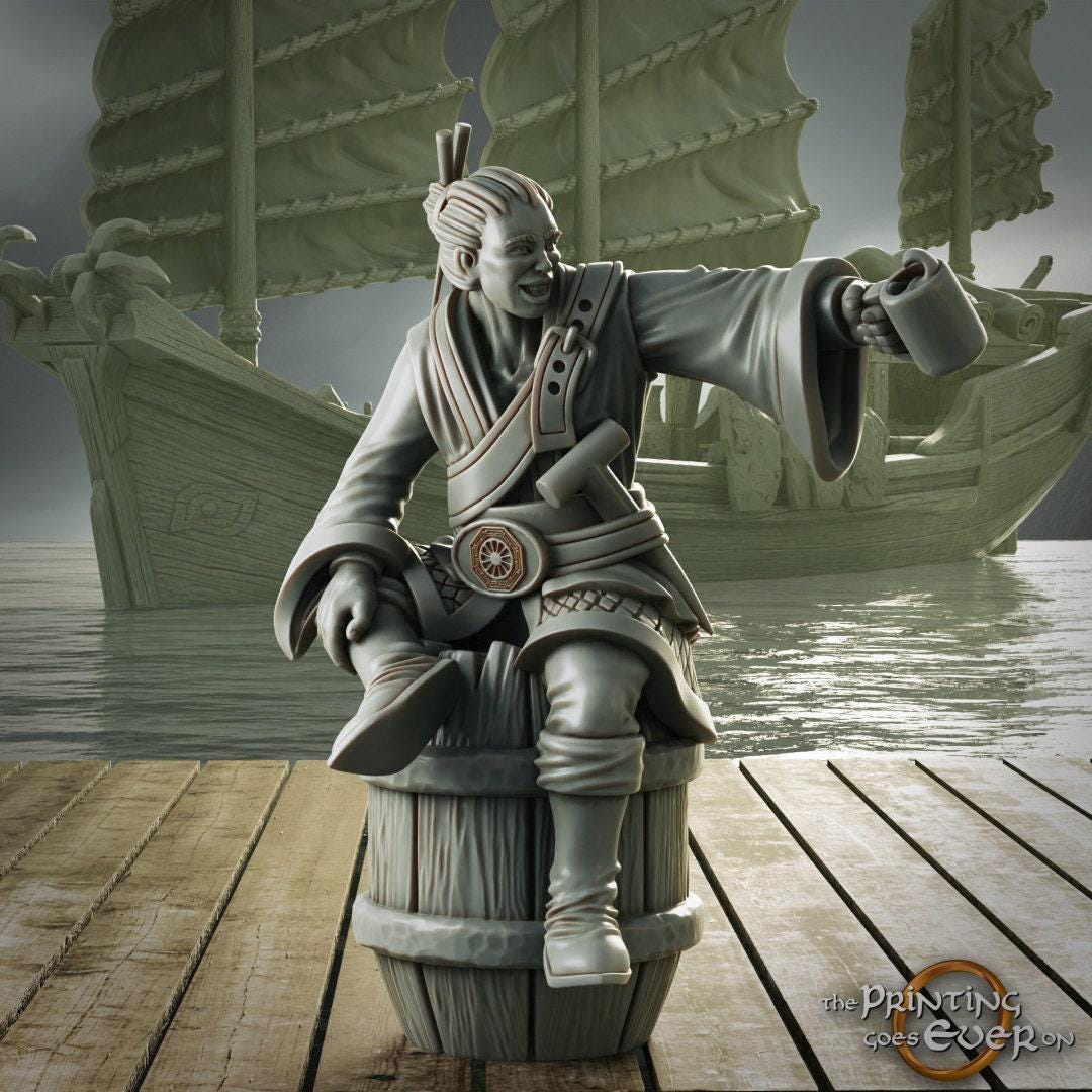 D&D Drunken Master Swashbuckler | RPG Model | Pirate Drunkard | by the ...