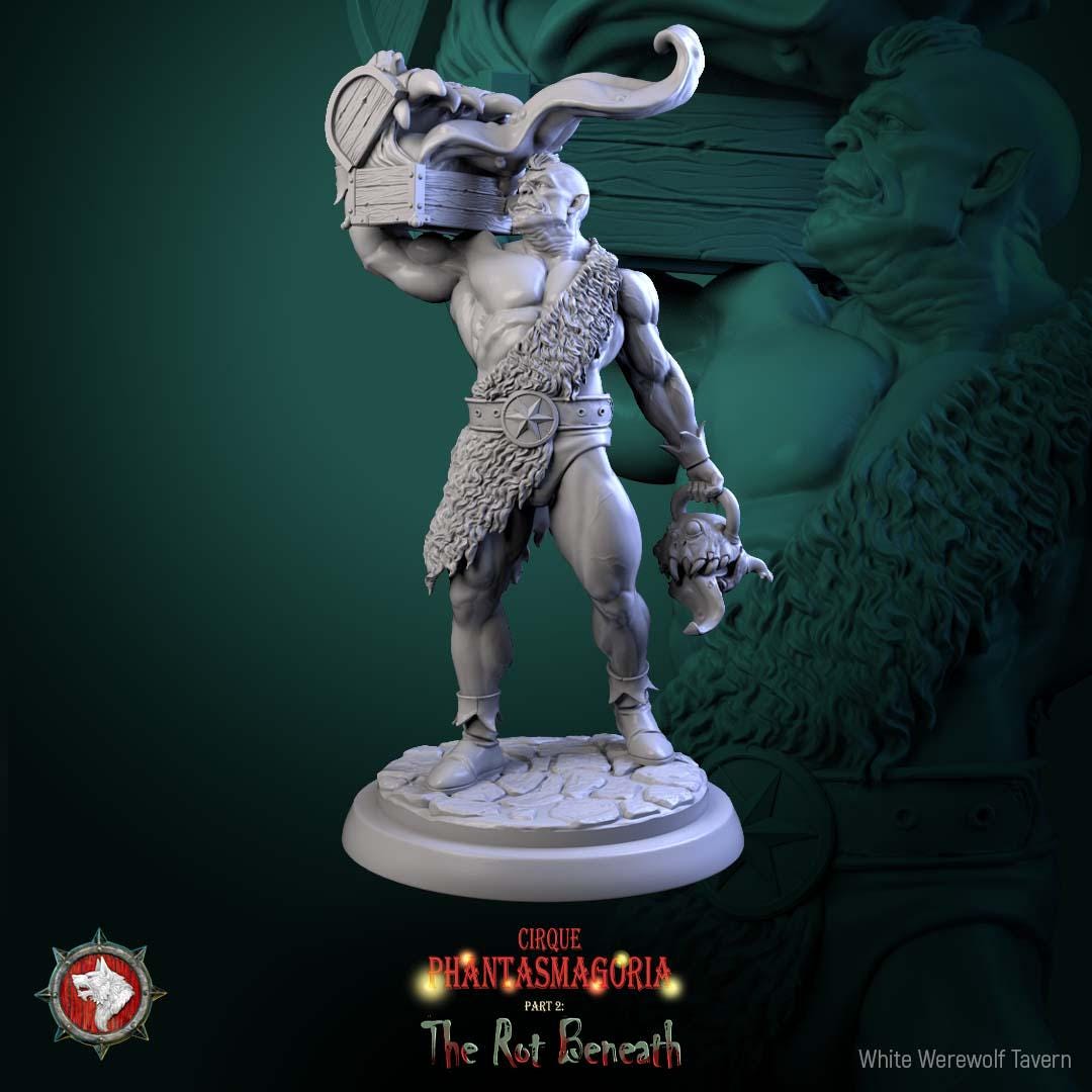 D&D Half Orc Mimic Chest Strongman | RPG Model | the Green Behemoth V6 ...