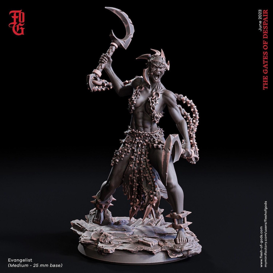 D&D Female Eldritch Merfolk | RPG Model | Evangelist | by Flesh of Gods ...