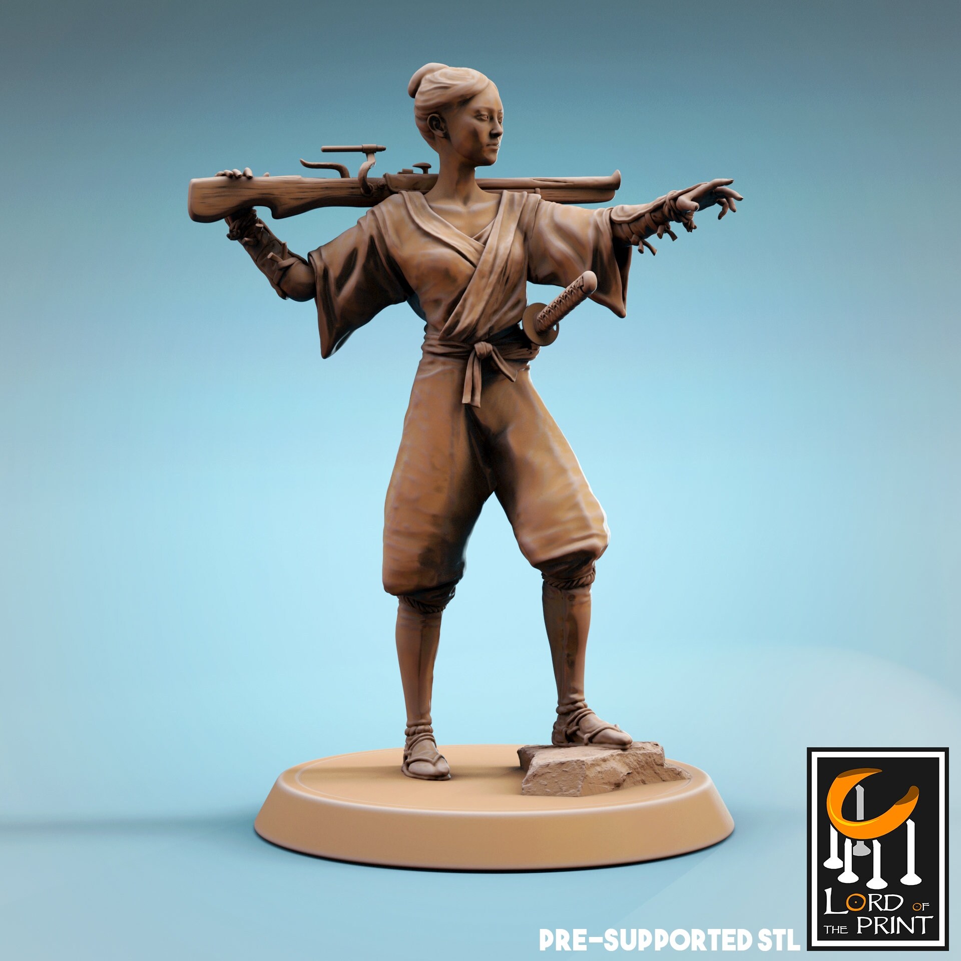 D&D Japanese Musket Marksmen RPG Model Arquebusiers by - Etsy Australia
