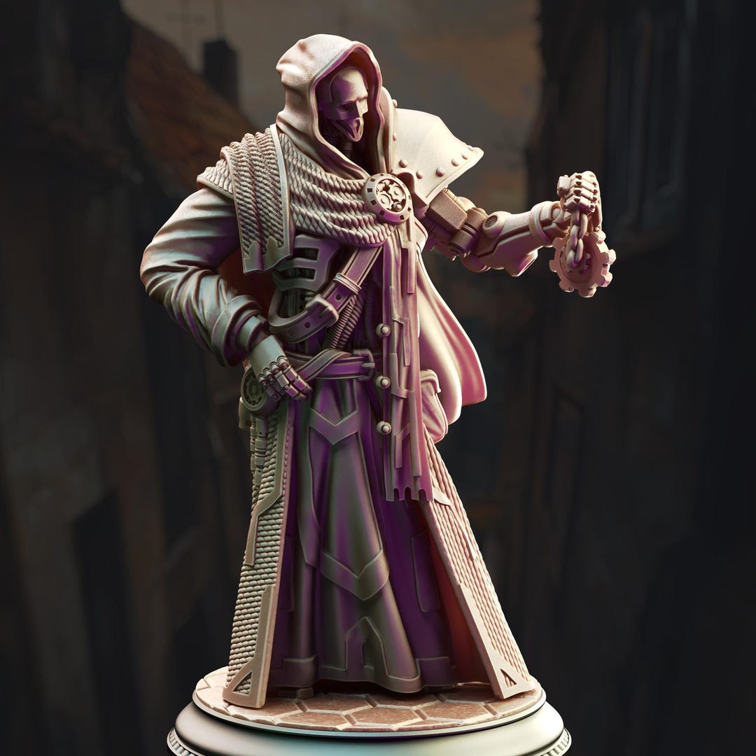 D&D Mechanical Priest | RPG Model | Senetus - the Old One | by DM Stash ...