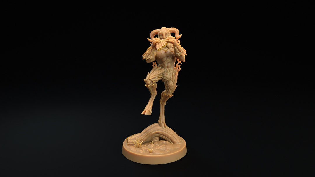D&D Faun / Satyr Bard With Pan Flute RPG Model Faun Musician by Dragon ...